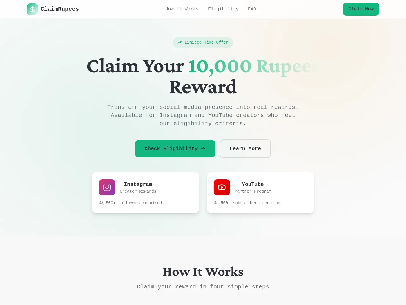 Social Media Claim Portal