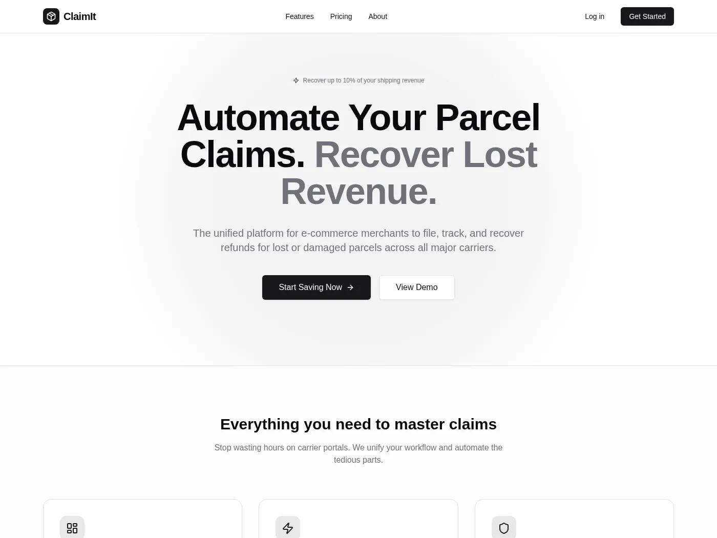 ClaimIt SaaS Platform