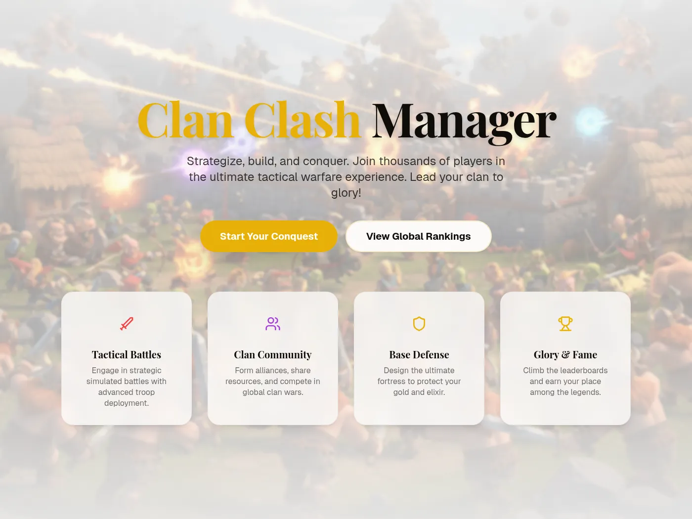Clan Clash Manager