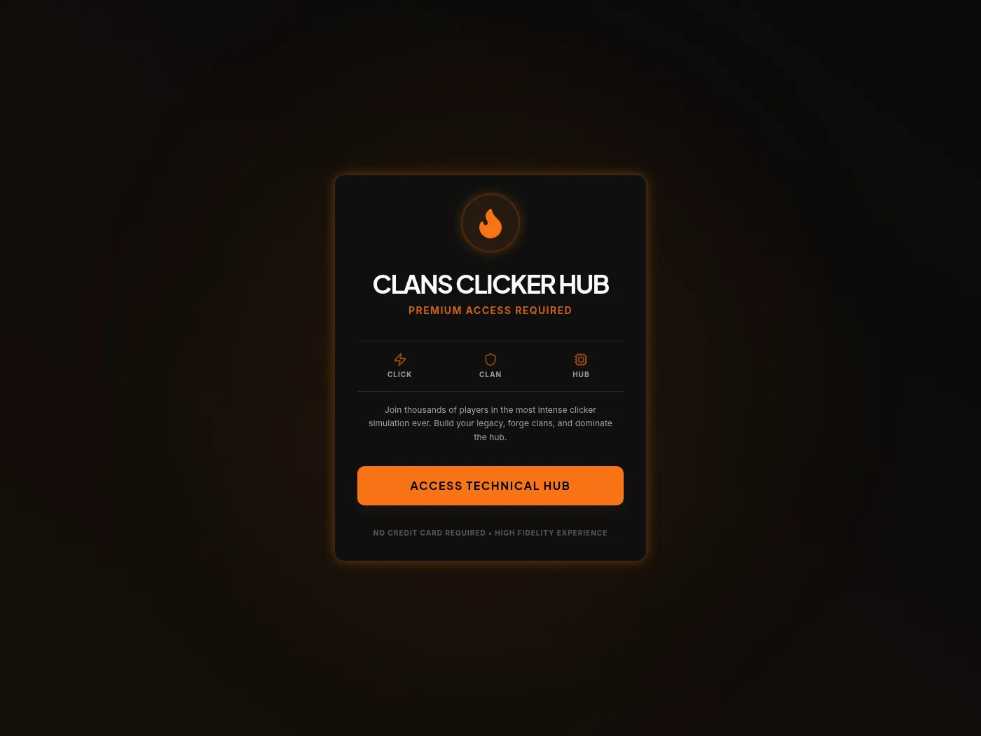 Clans Clicker Hub