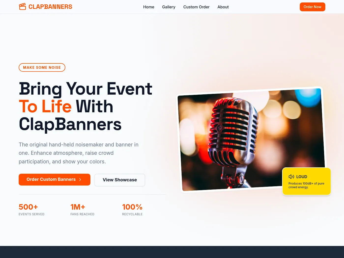 ClapBanners Showcase Site