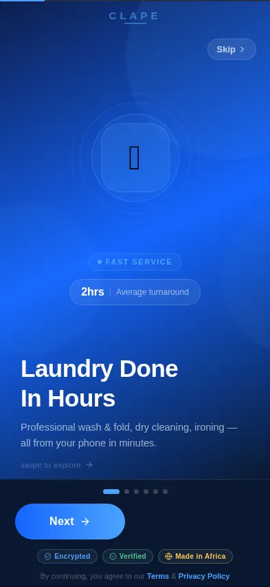 CLAPE Laundry Super App