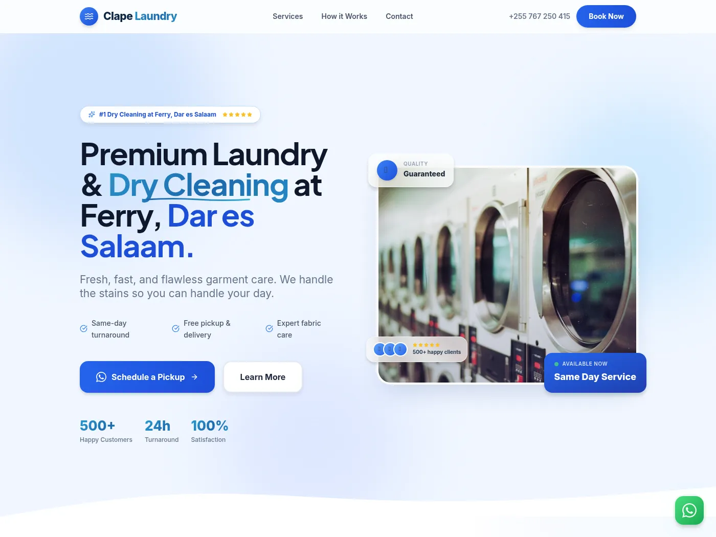 Clape Laundry Landing