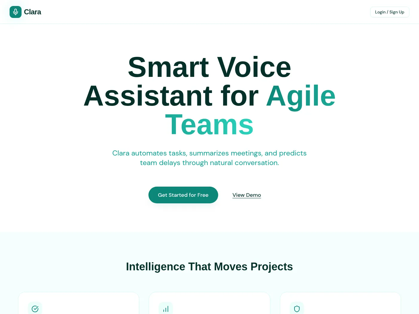 Clara Voice Project Assistant