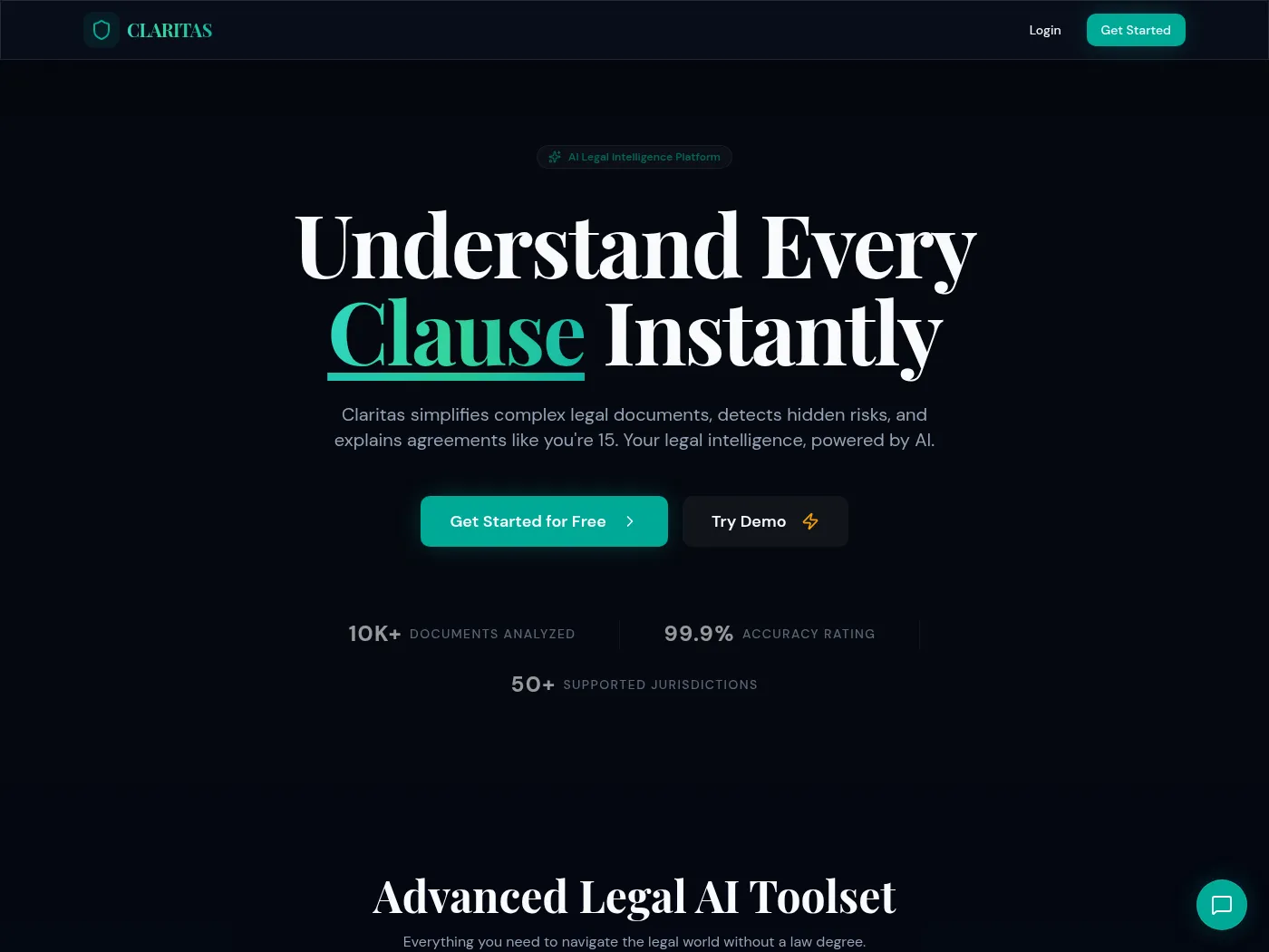 CLARITAS – AI Legal Intelligence