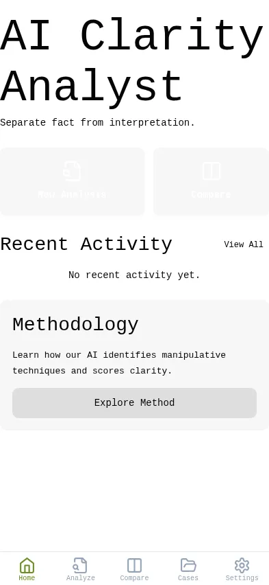 AI Clarity Analyst
