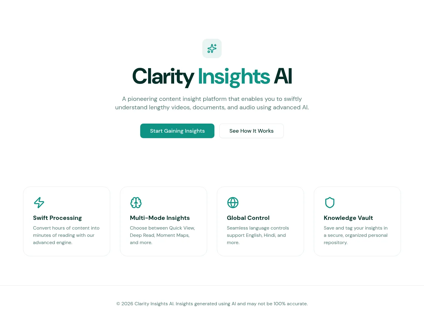 Clarity Insights AI