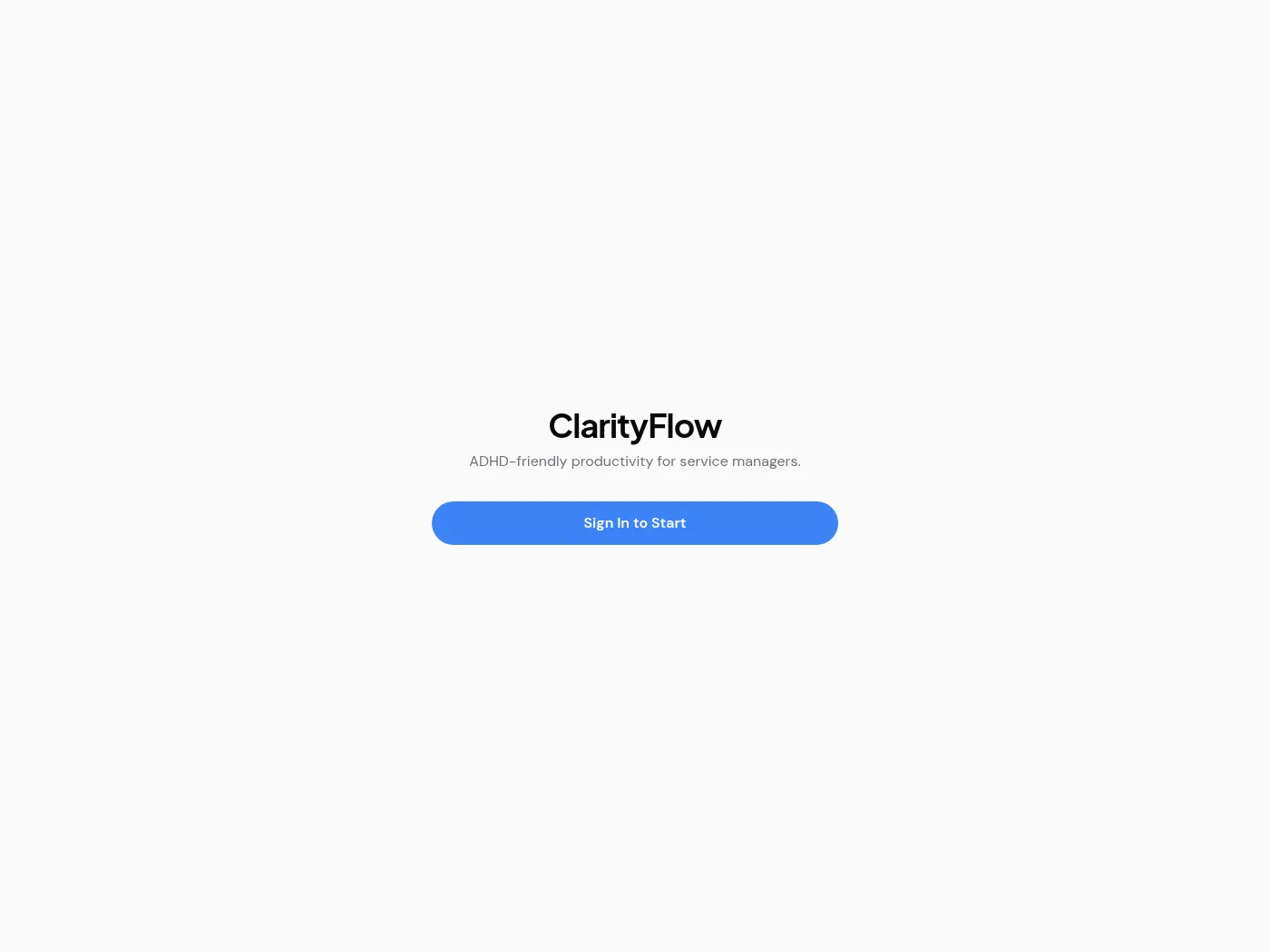 ClarityFlow Manager