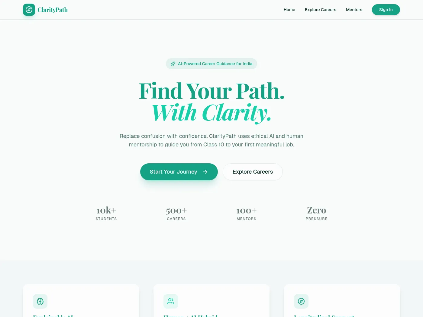 ClarityPath AI Career Mentor