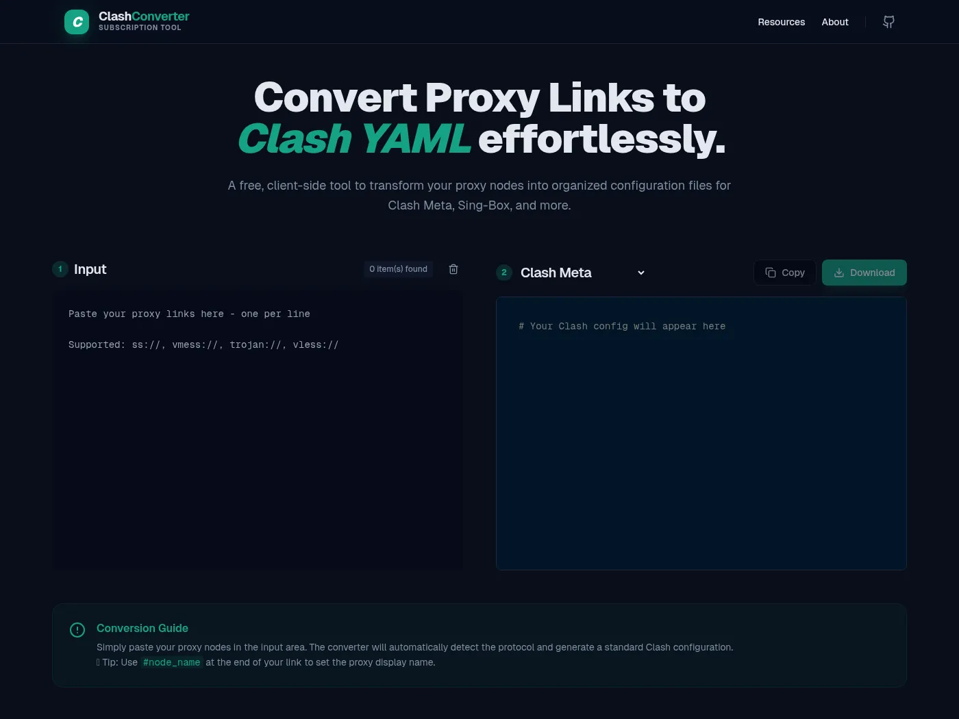 Clash Converter Clone