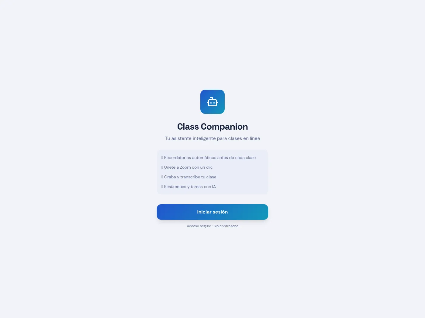Class Companion Bot