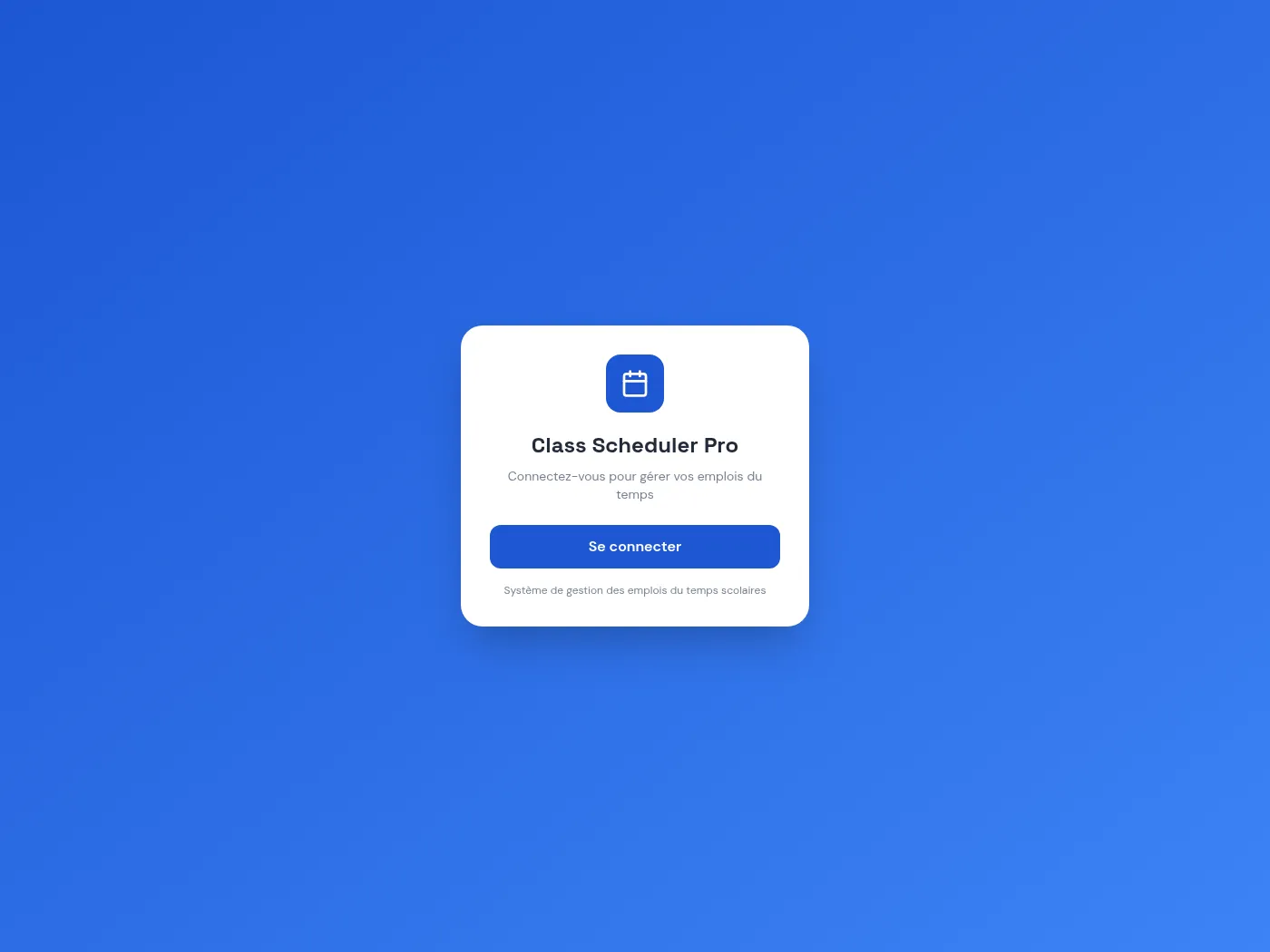 Class Scheduler Pro