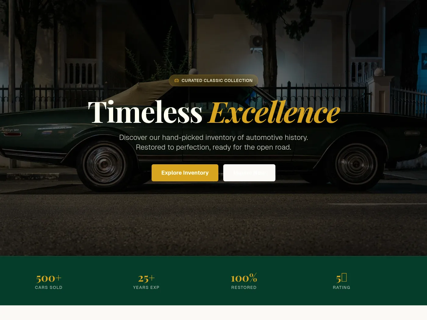 Classic Cars Showcase