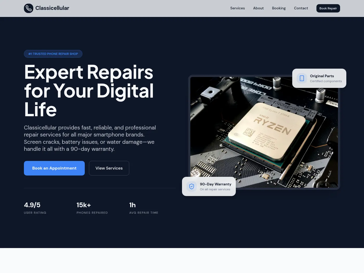 Classicellular Repairs Site