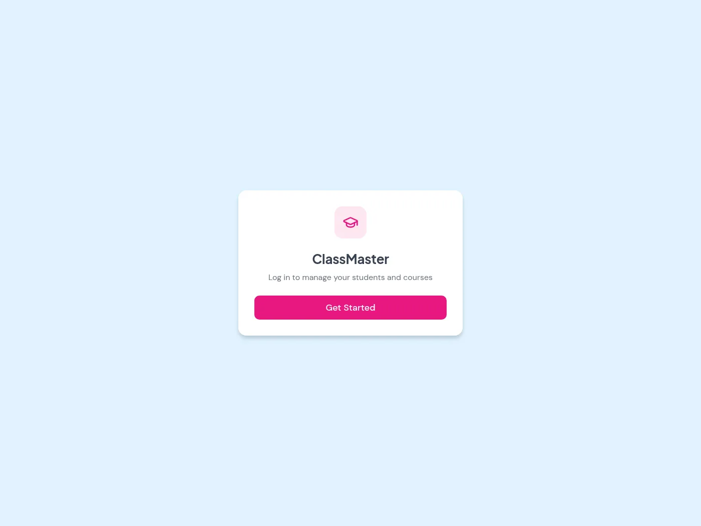 ClassMaster App
