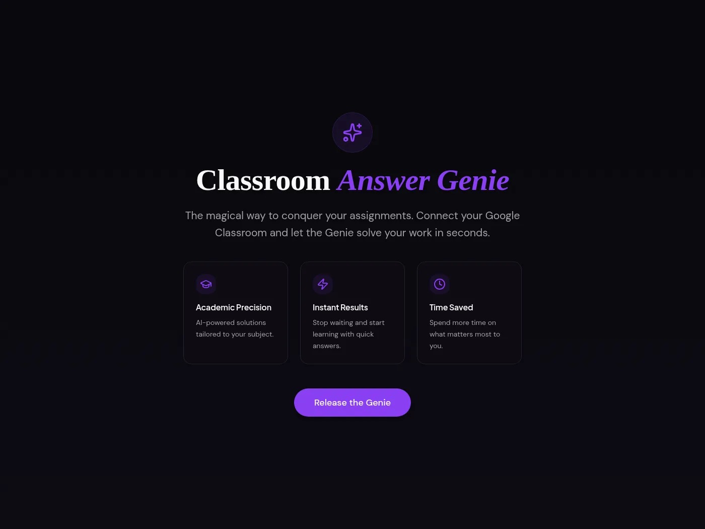 Classroom Answer Genie