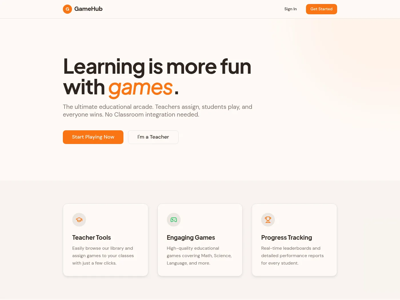 Classroom GameHub