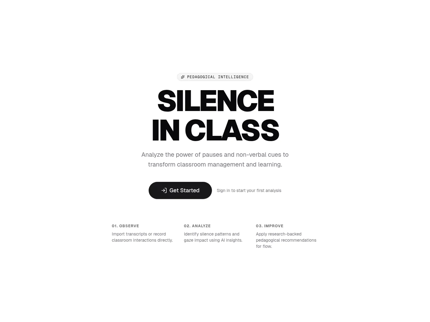 Silence in Classroom