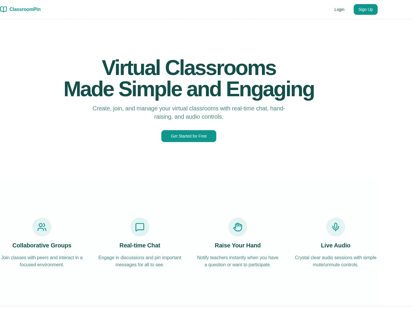 ClassroomPin Virtual Classroom