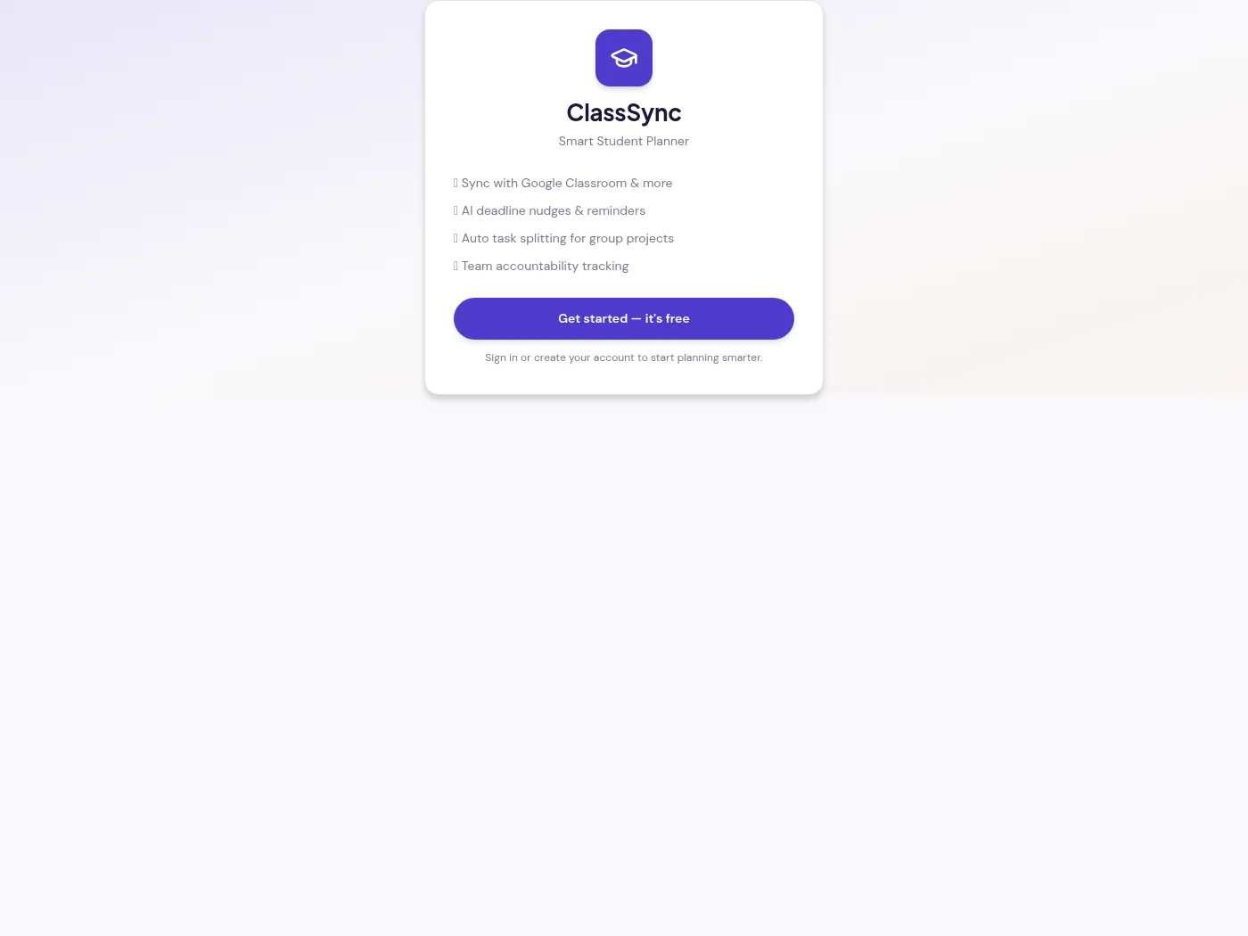 ClassSync Organizer