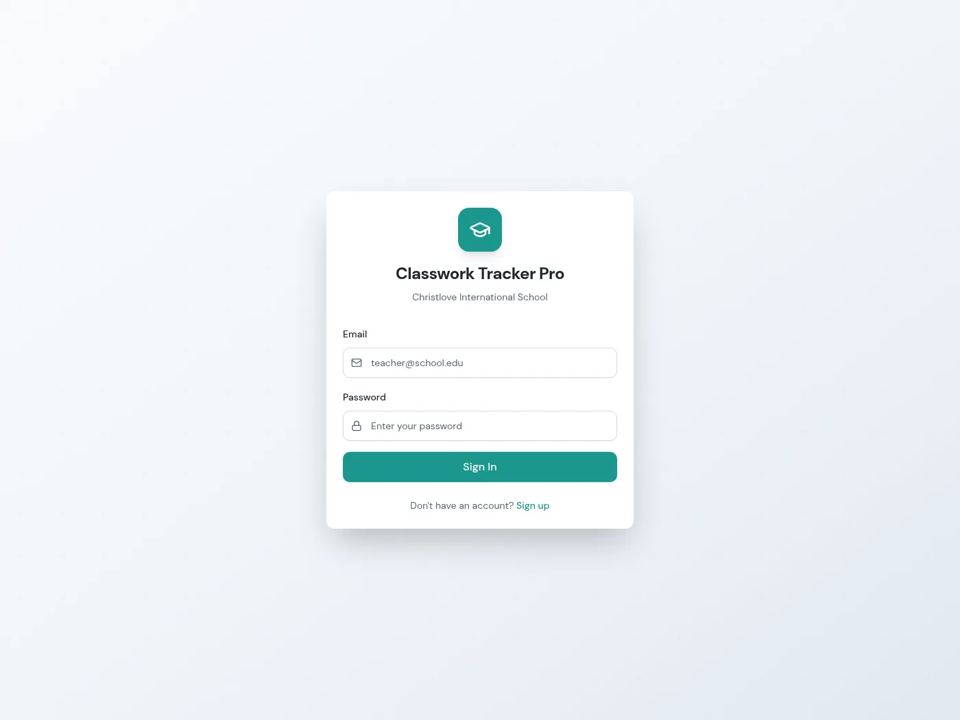 Classwork Tracker Pro