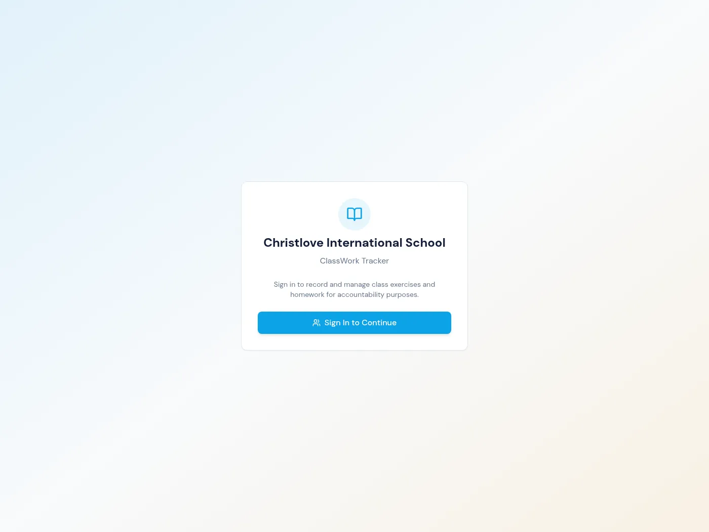 ClassWork Tracker