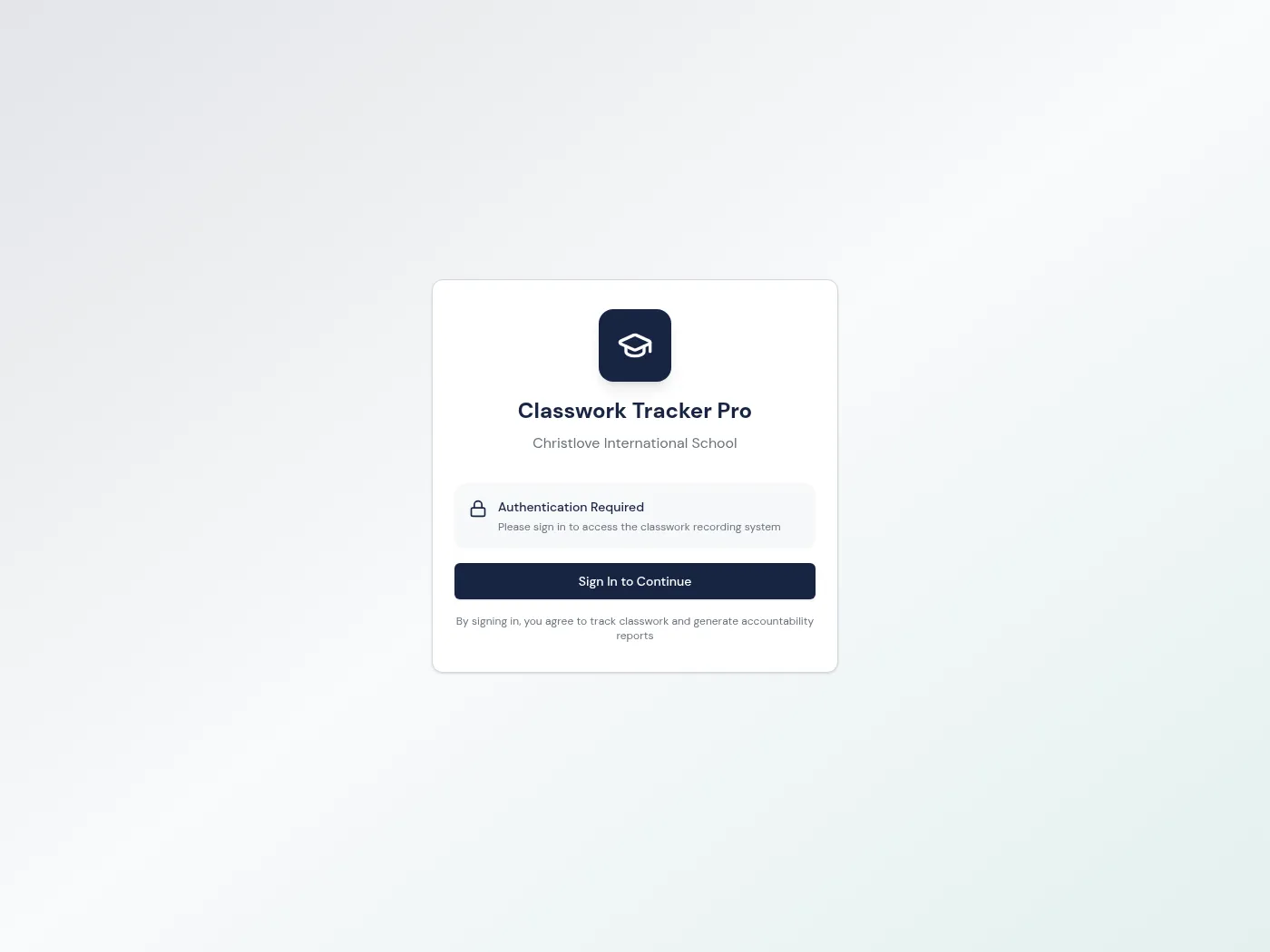 Classwork Tracker Pro