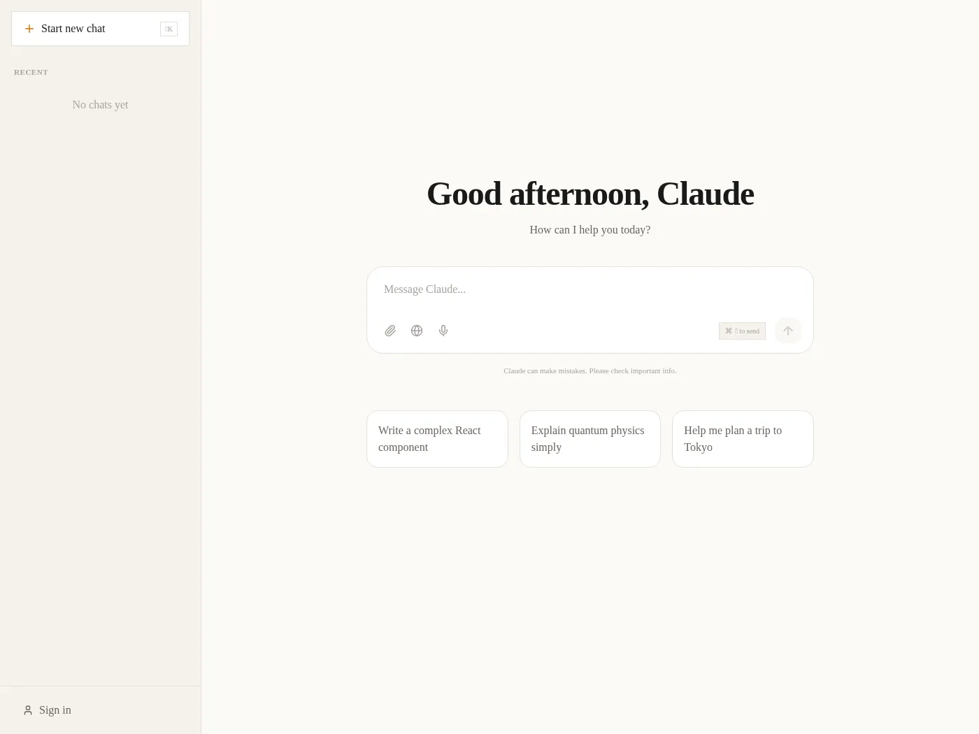 Claude AI Clone