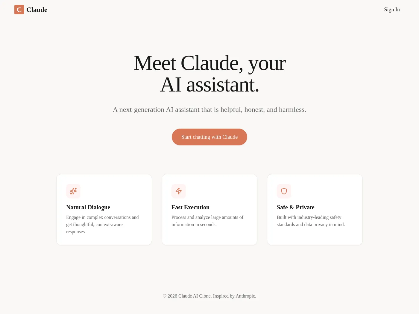 Claude AI Clone