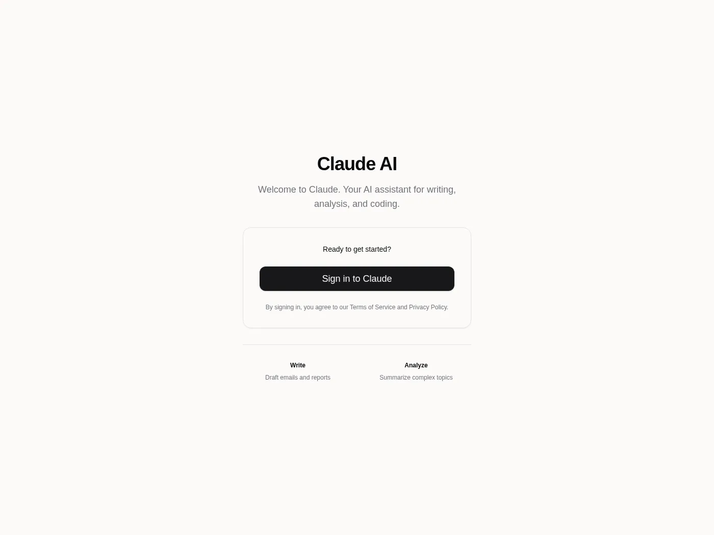 Claude AI Web Clone