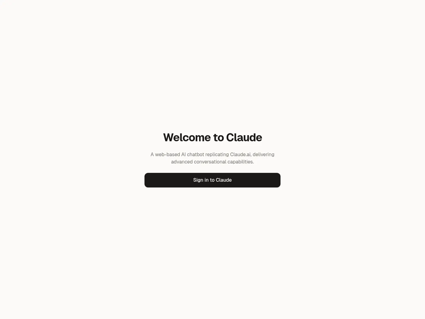Claude AI Clone