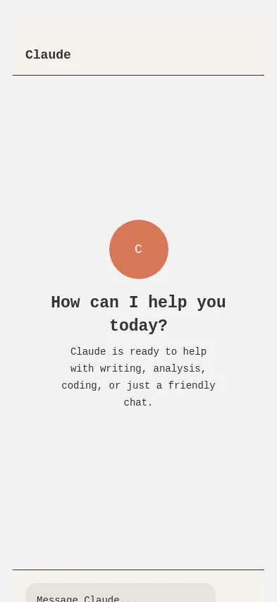 Claude AI Chat Mobile
