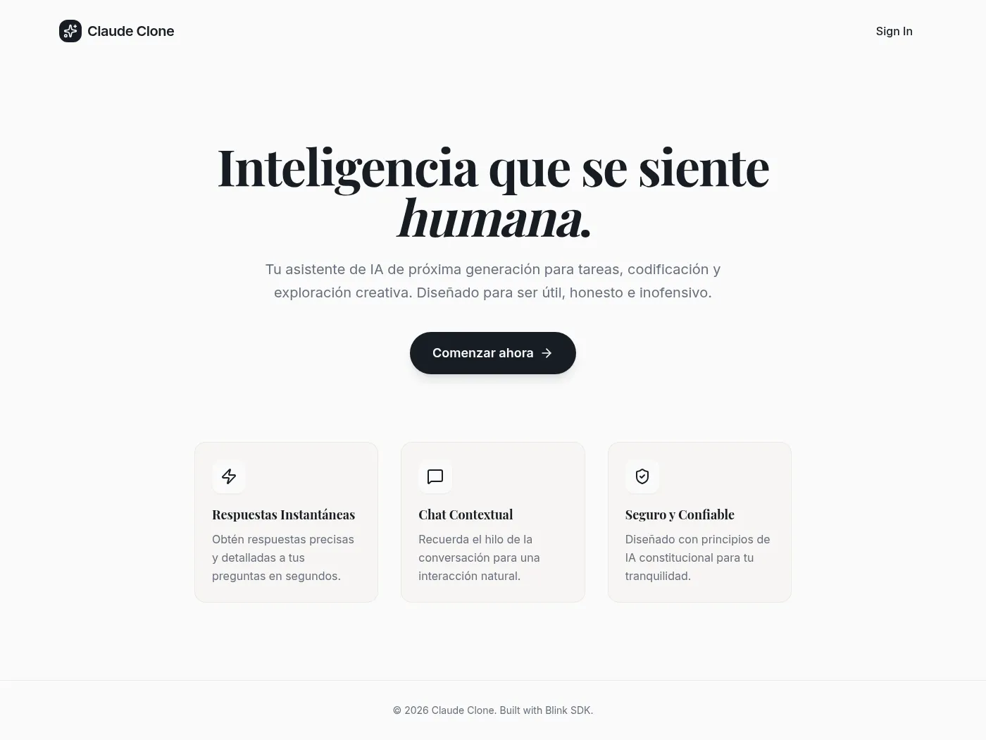 Claude Chatbot Clone