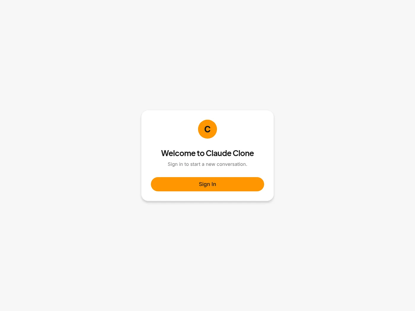 Claude Chatbot Clone