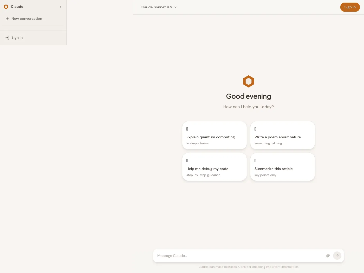 Claude Chatbot Clone