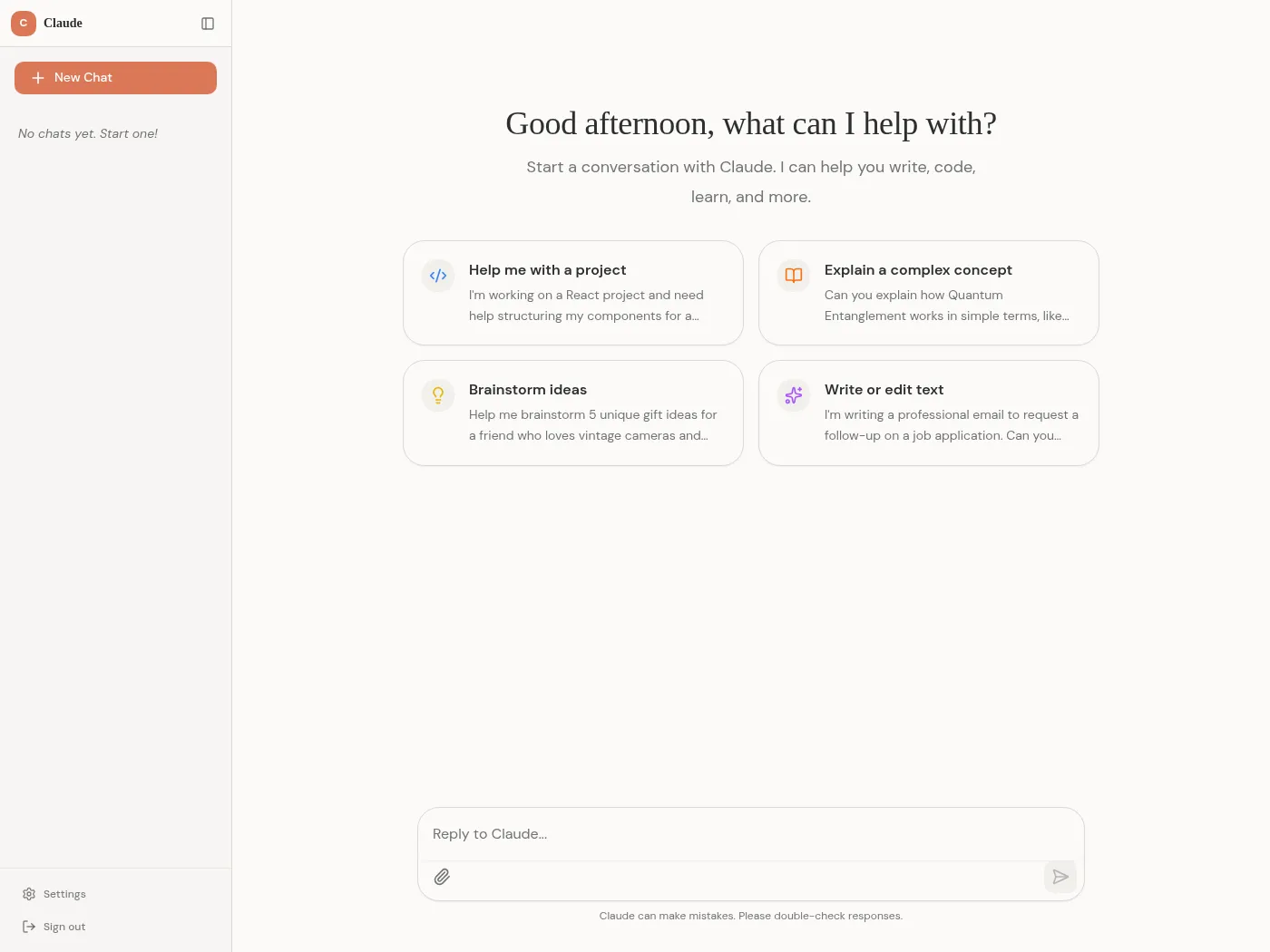 Claude Chatbot Clone