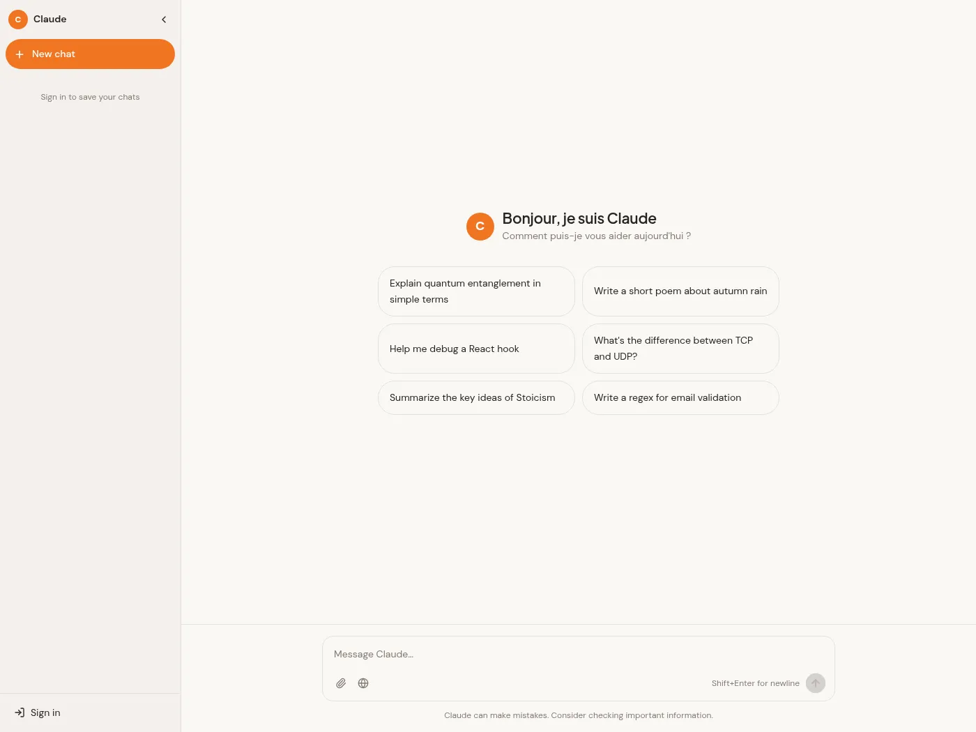 Claude Chatbot Clone