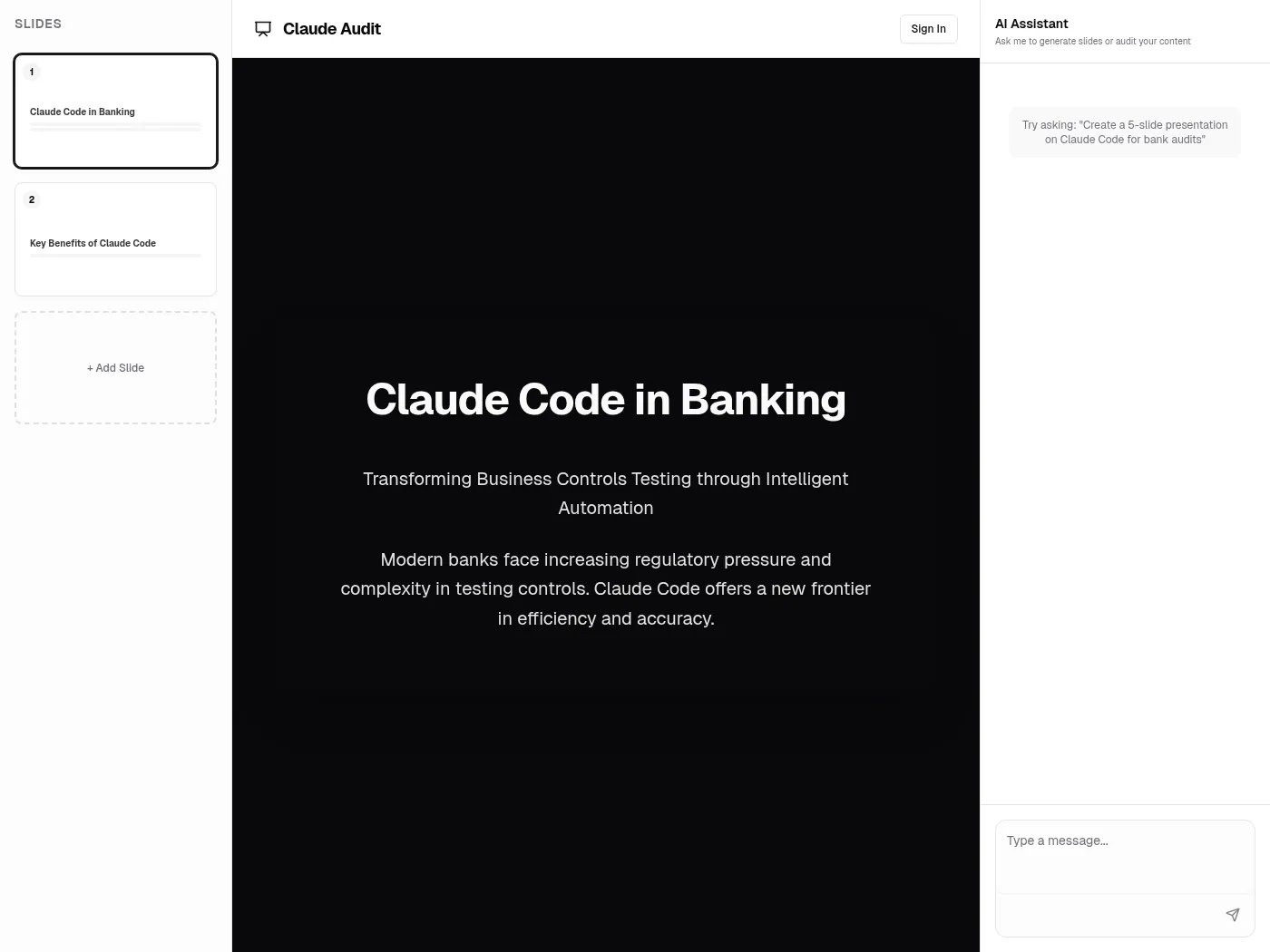 Claude Code Audit Slides