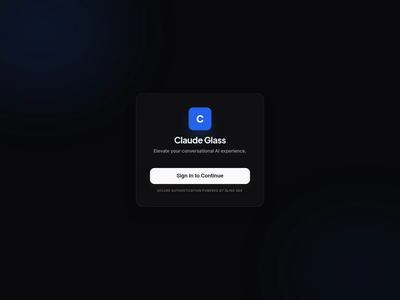 Claude Glass Chat