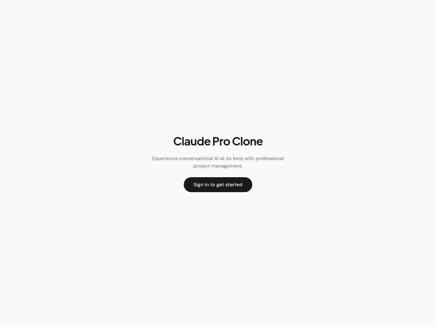 Claude Pro Clone