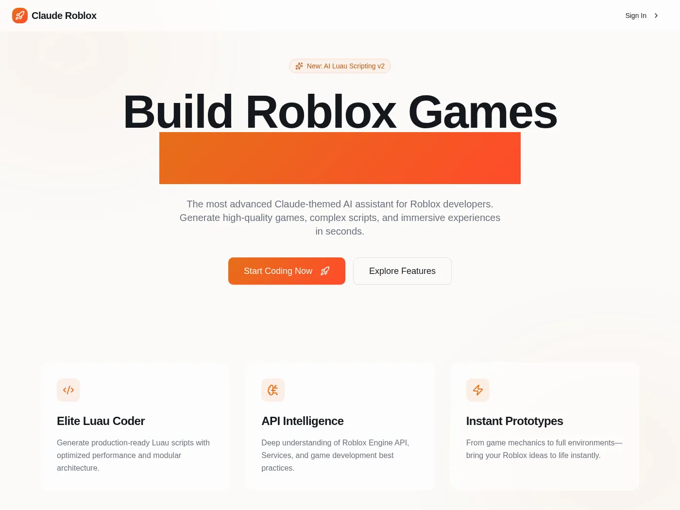 Claude Roblox Coder