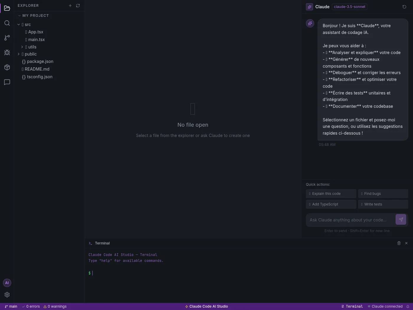 Claude Code AI Studio