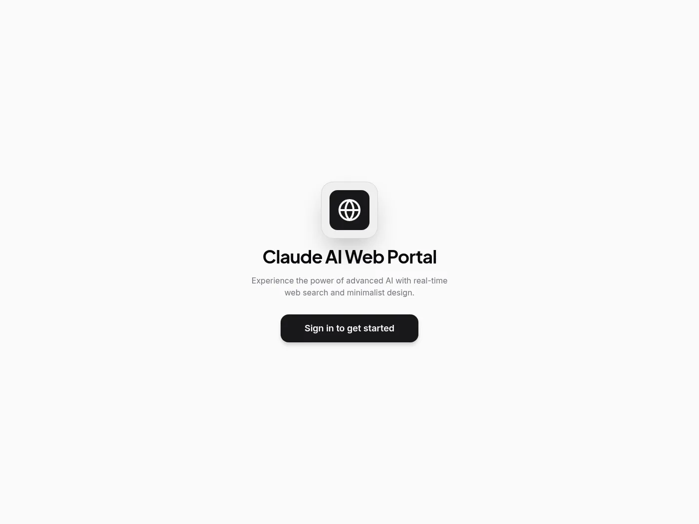 Claude AI Web Portal