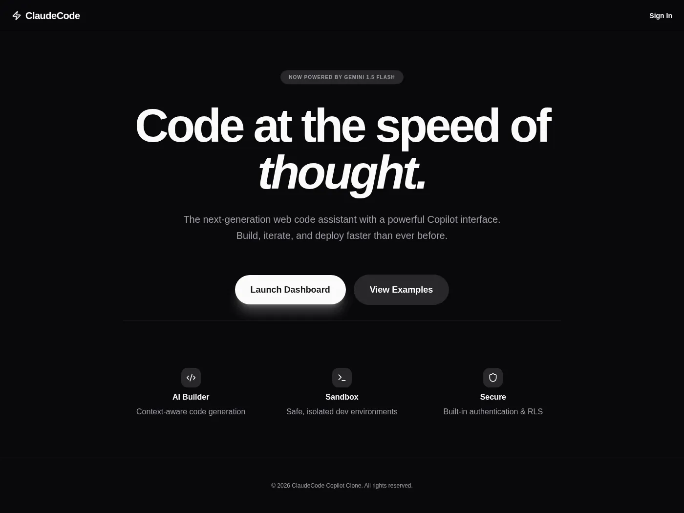 ClaudeCode Copilot Clone