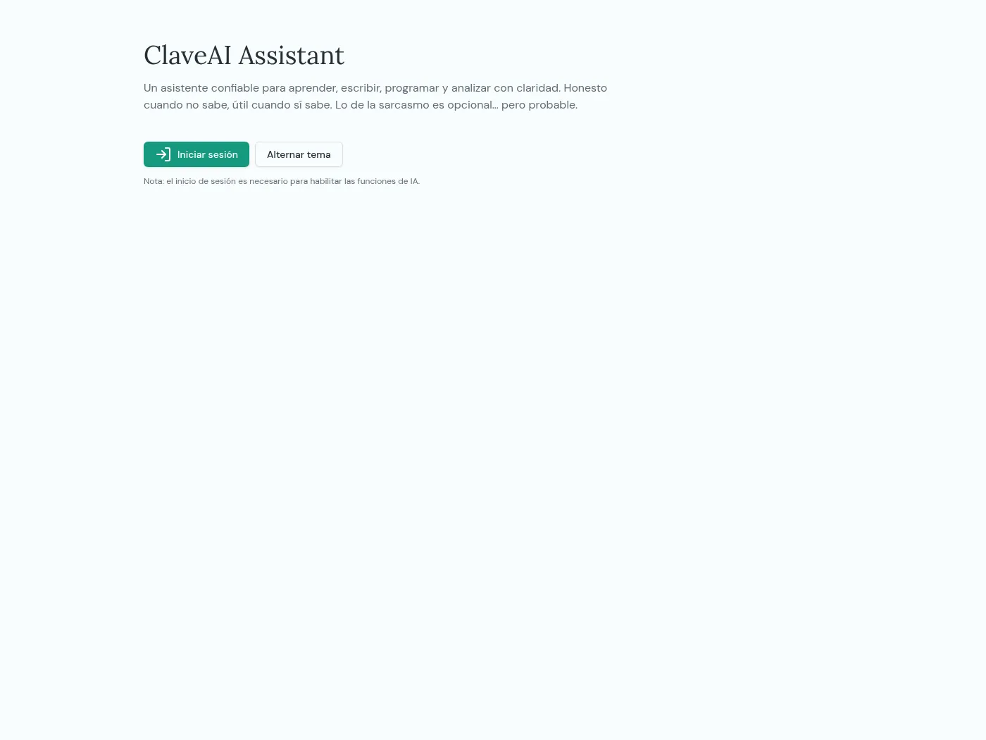 ClaveAI Assistant