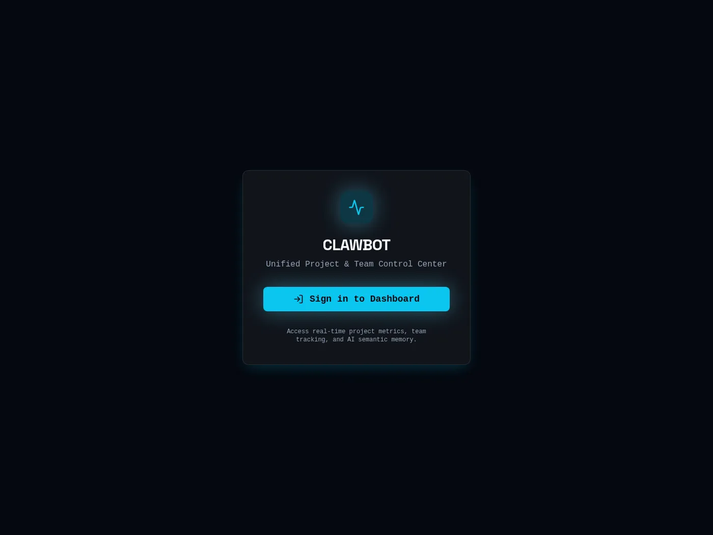 Clawbot Control Center
