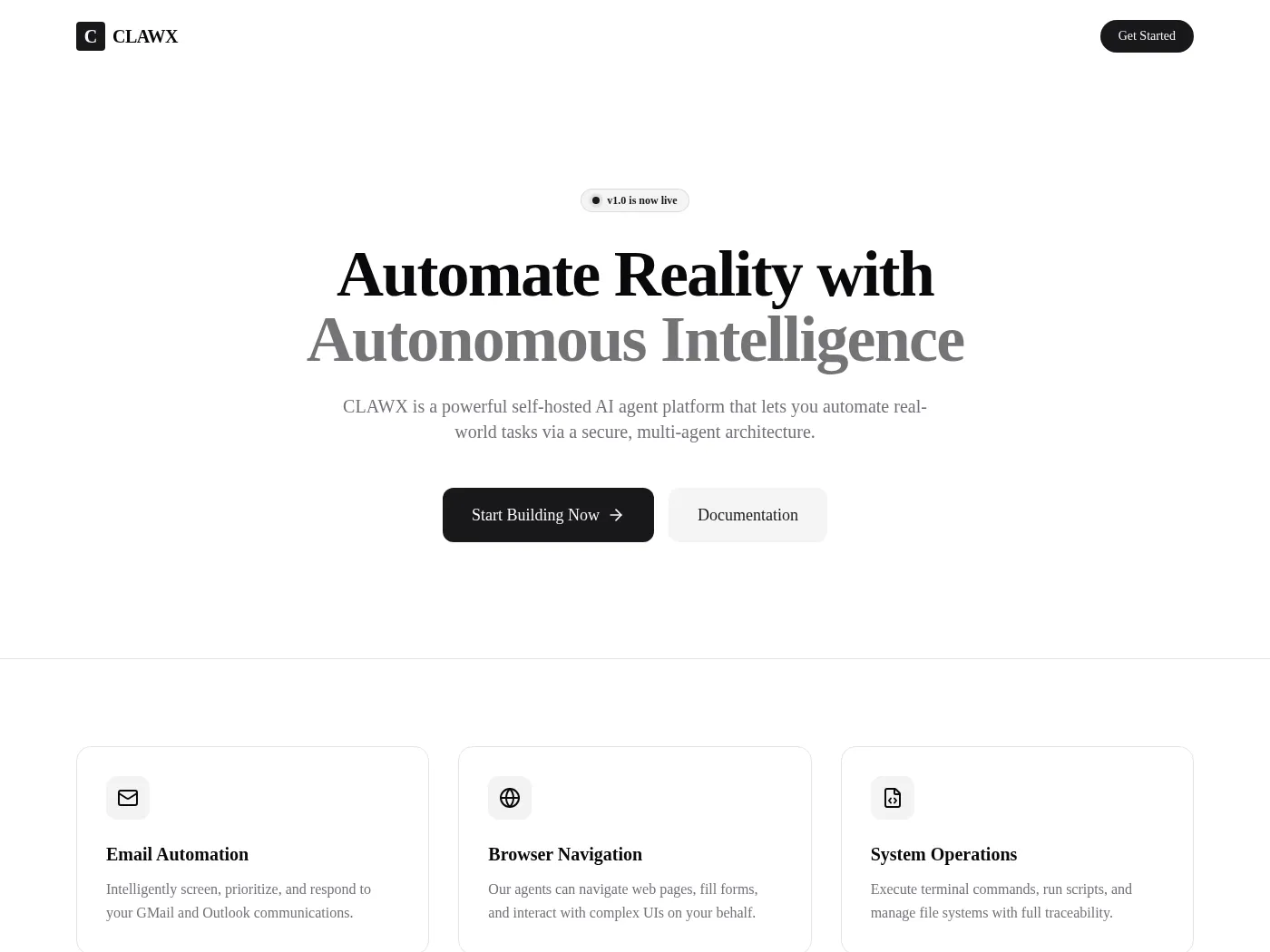 CLAWX Autonomous AI System