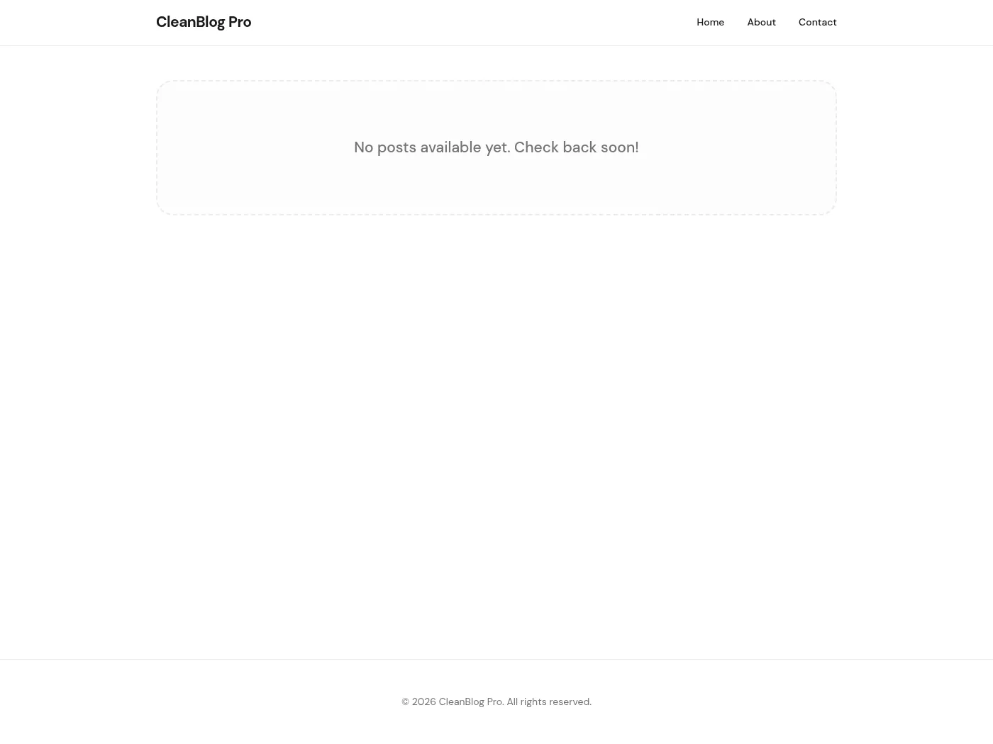 CleanBlog Pro
