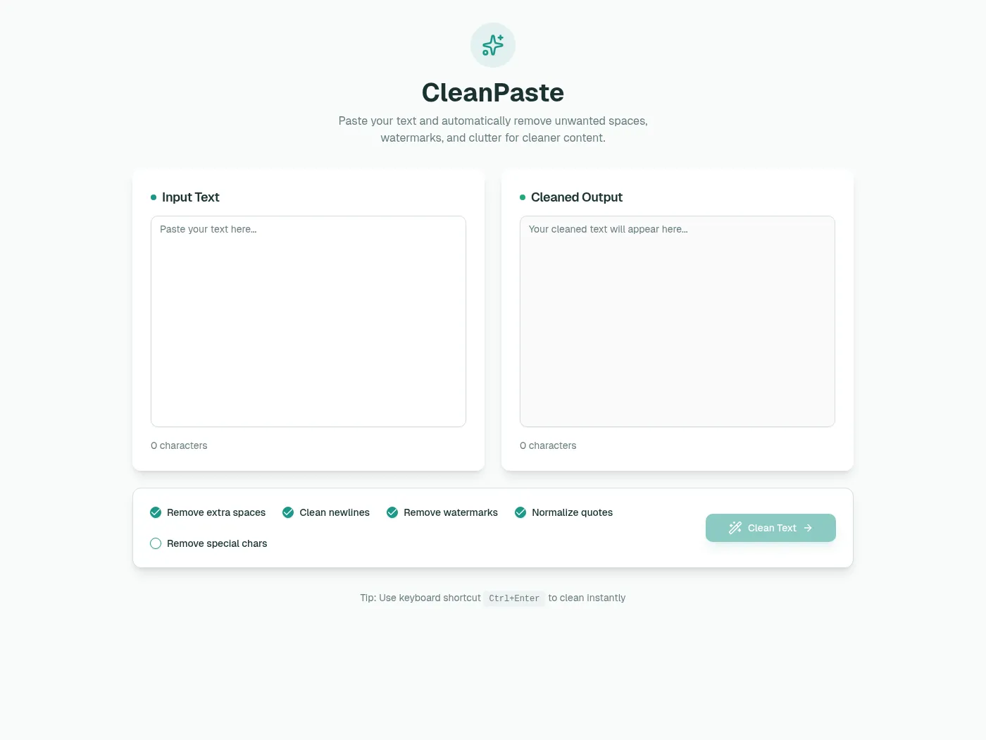 CleanPaste Chat Tool