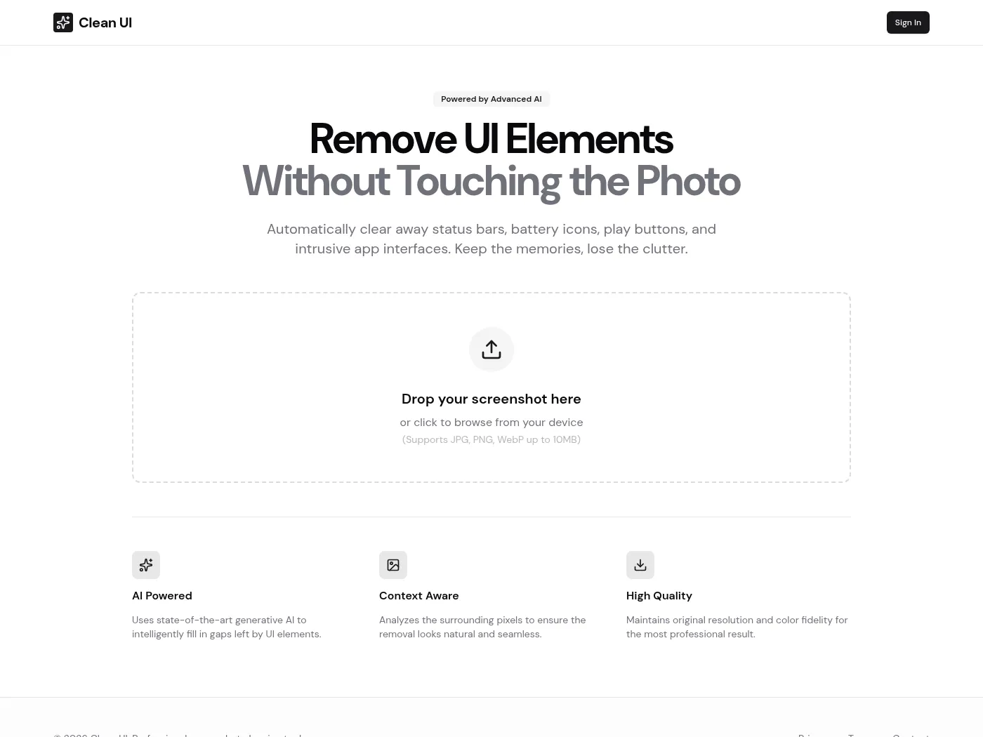 Clean UI Remover